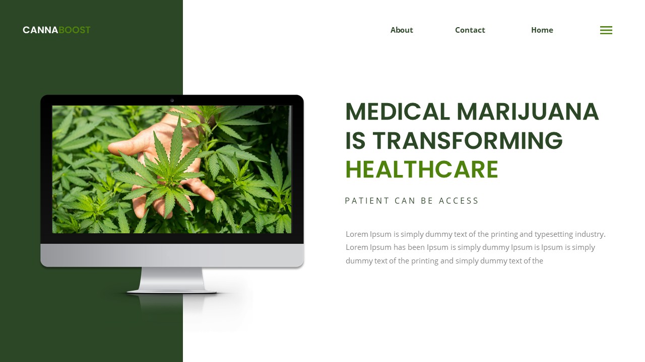 Medical Marijuana Powerpoint Presentation Templates Graphicriver